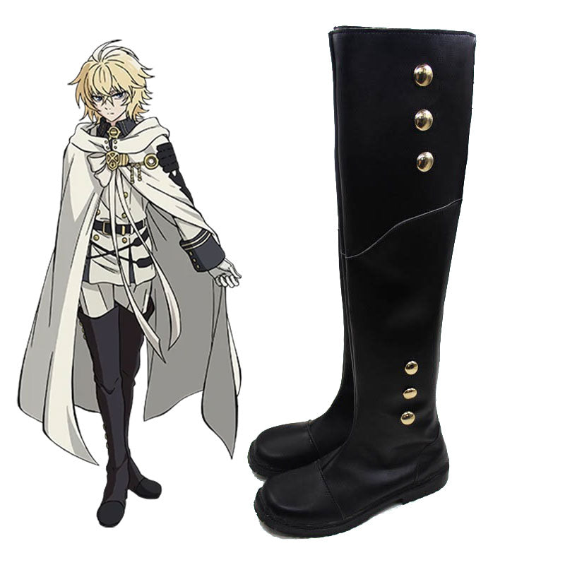 Seraph of the End Owari no Seraph Mikaela Hyakuya Shoes Cosplay Boots – Winkcosplay