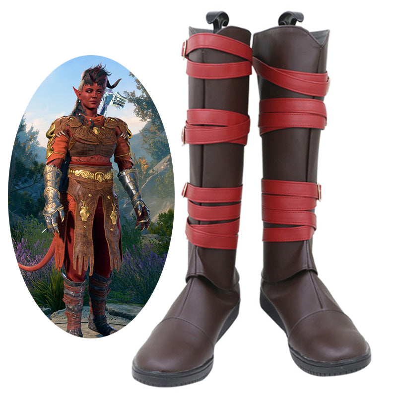 Baldurs Gate 3 Karlach Shoes Cosplay Boots – Winkcosplay