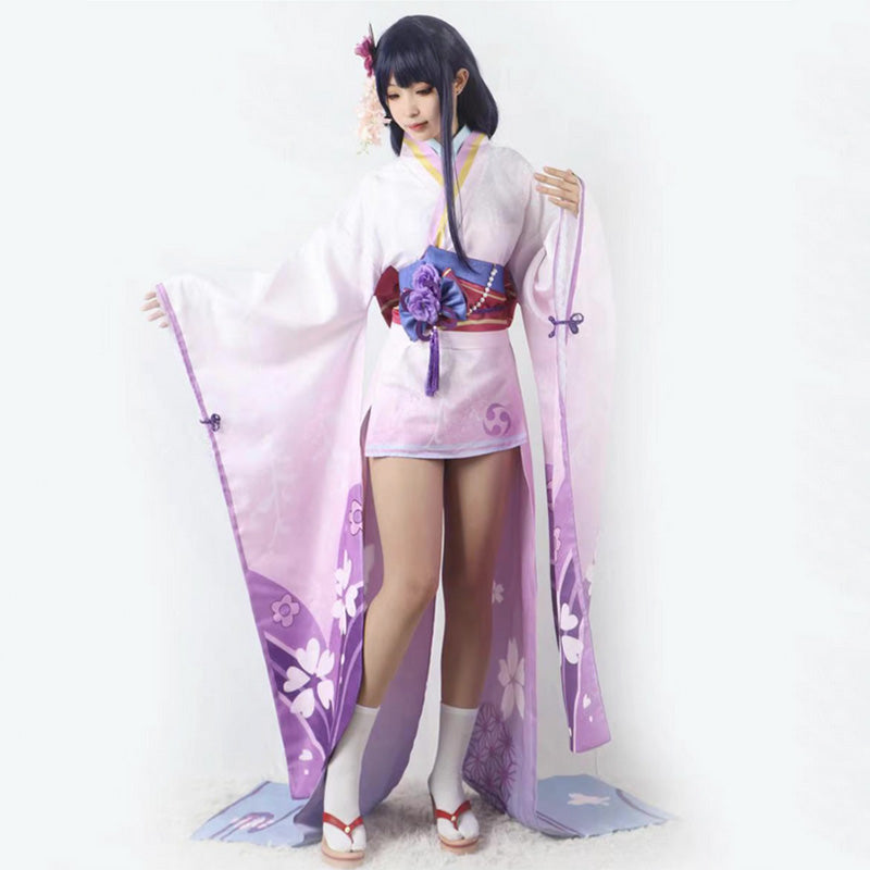 Genshin Impact Baal Raiden Makoto Kimono Cosplay Costume – Winkcosplay