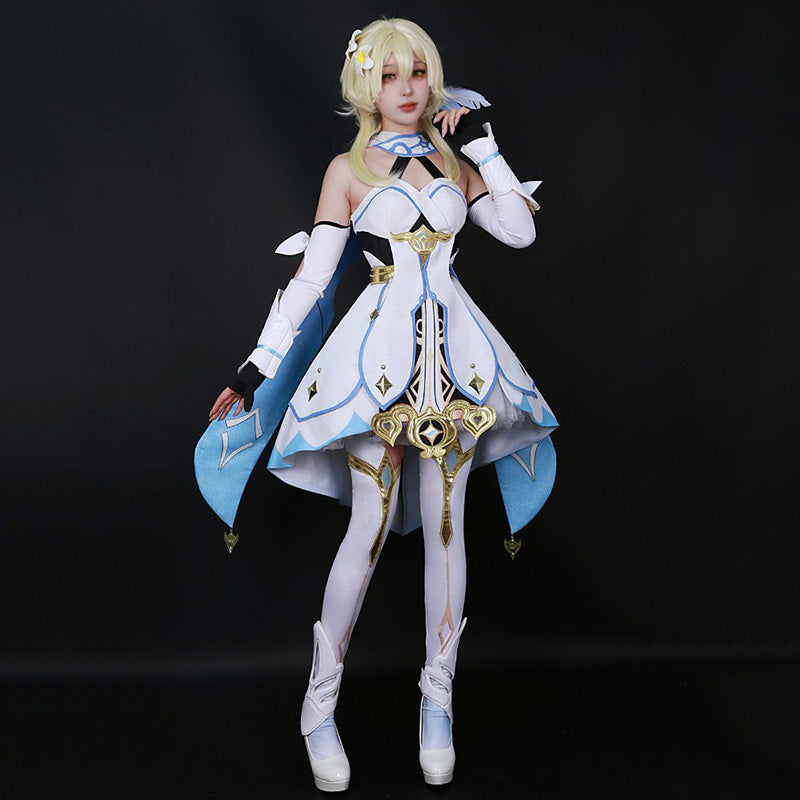 Genshin Impact Player Female Traveler Lumine Cosplay Costume – Winkcosplay