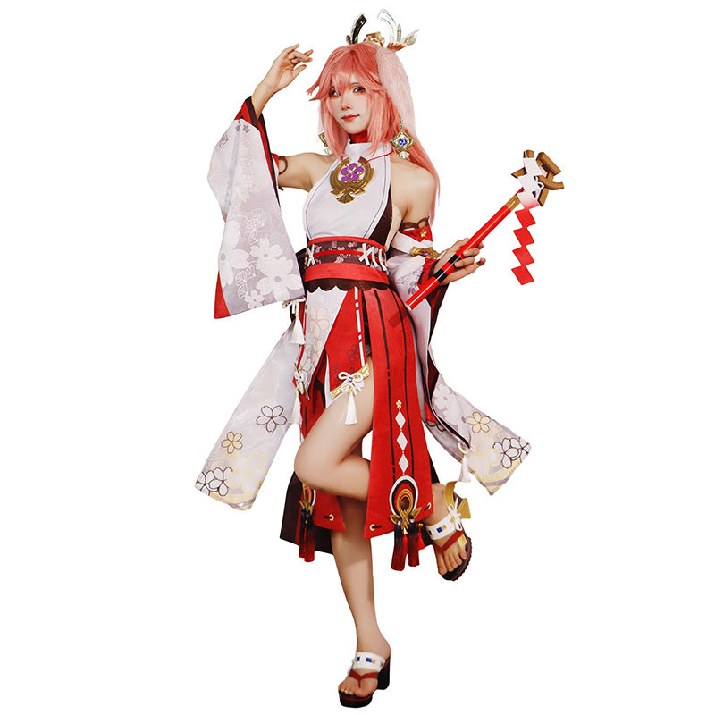 Genshin Impact Yae Miko Cosplay Costume – Winkcosplay