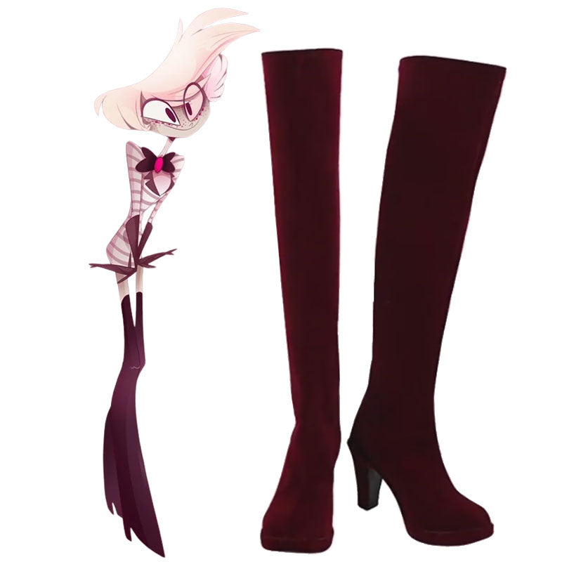 Hazbin Hotel Angel Dust Shoes Cosplay Boots – Winkcosplay