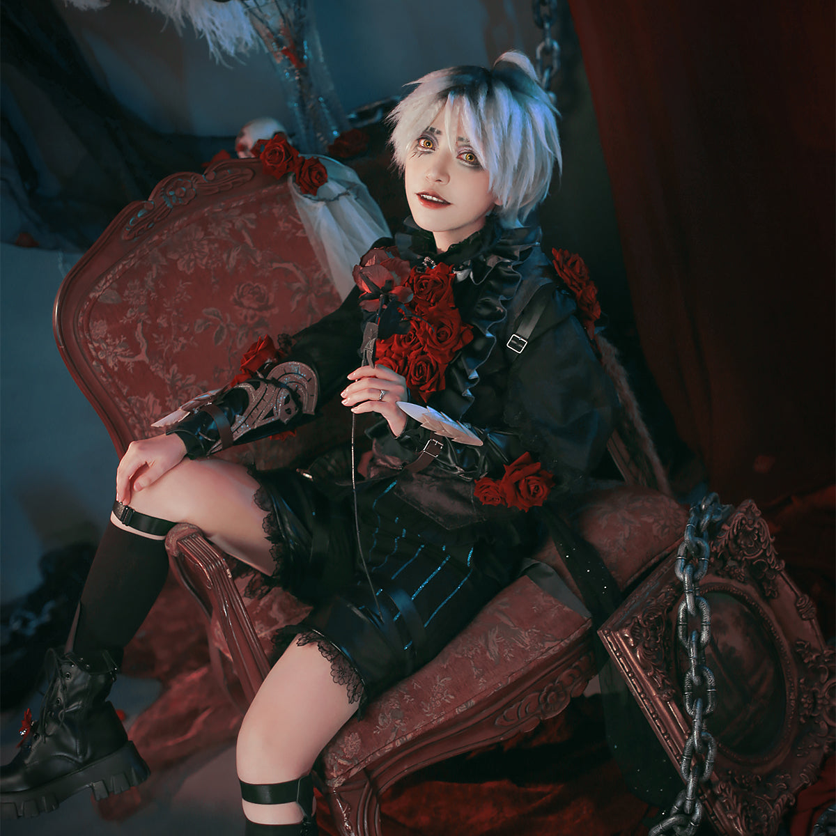 Identity V Everlasting Night Patient Emil Luminary Cosplay Costume ...