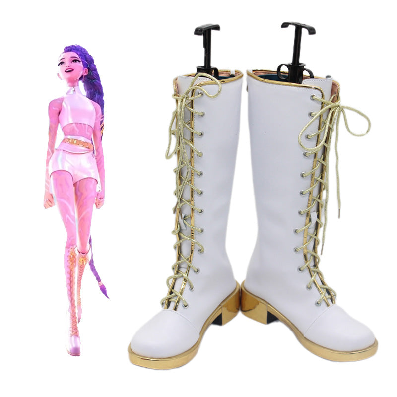 KPop Demon Hunters HUNTR/X Rumi B Edition Shoes Cosplay Boots – Winkcosplay