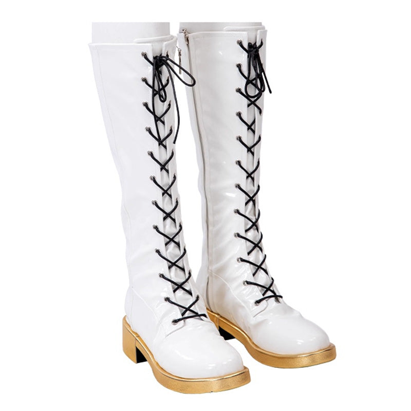 KPop Killer R Golden Black Dance Outfit Shoes Cosplay Boots – Winkcosplay