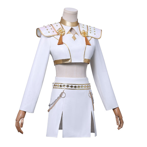 KPop Demon Hunters HUNTR/X Zoey Golden Dance Outfit Cosplay Costume ...