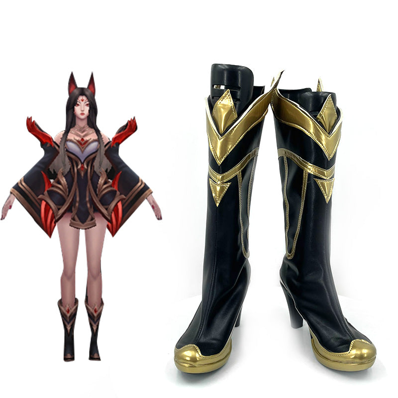 League of Legends LOL Hall of Legends Faker Ahri Shoes Cosplay Boots ...