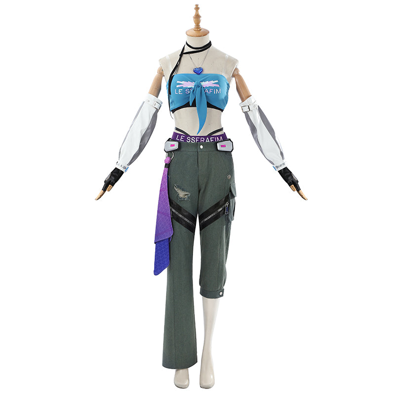 Overwatch 2 x LE SSERAFIM DVA Fearless D.VA Cosplay Costume – Winkcosplay
