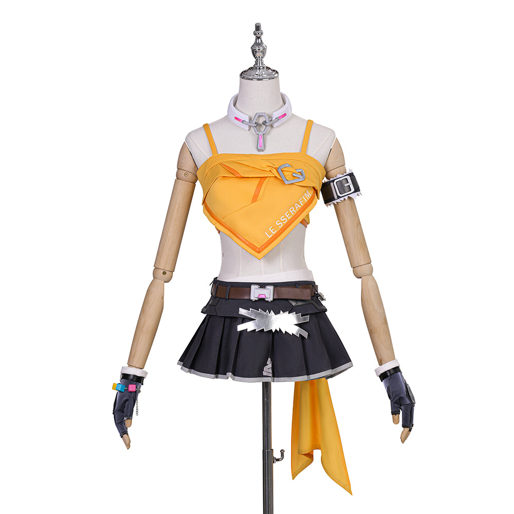 Overwatch 2 x LE SSERAFIM Mercy Cosplay Costume – Winkcosplay