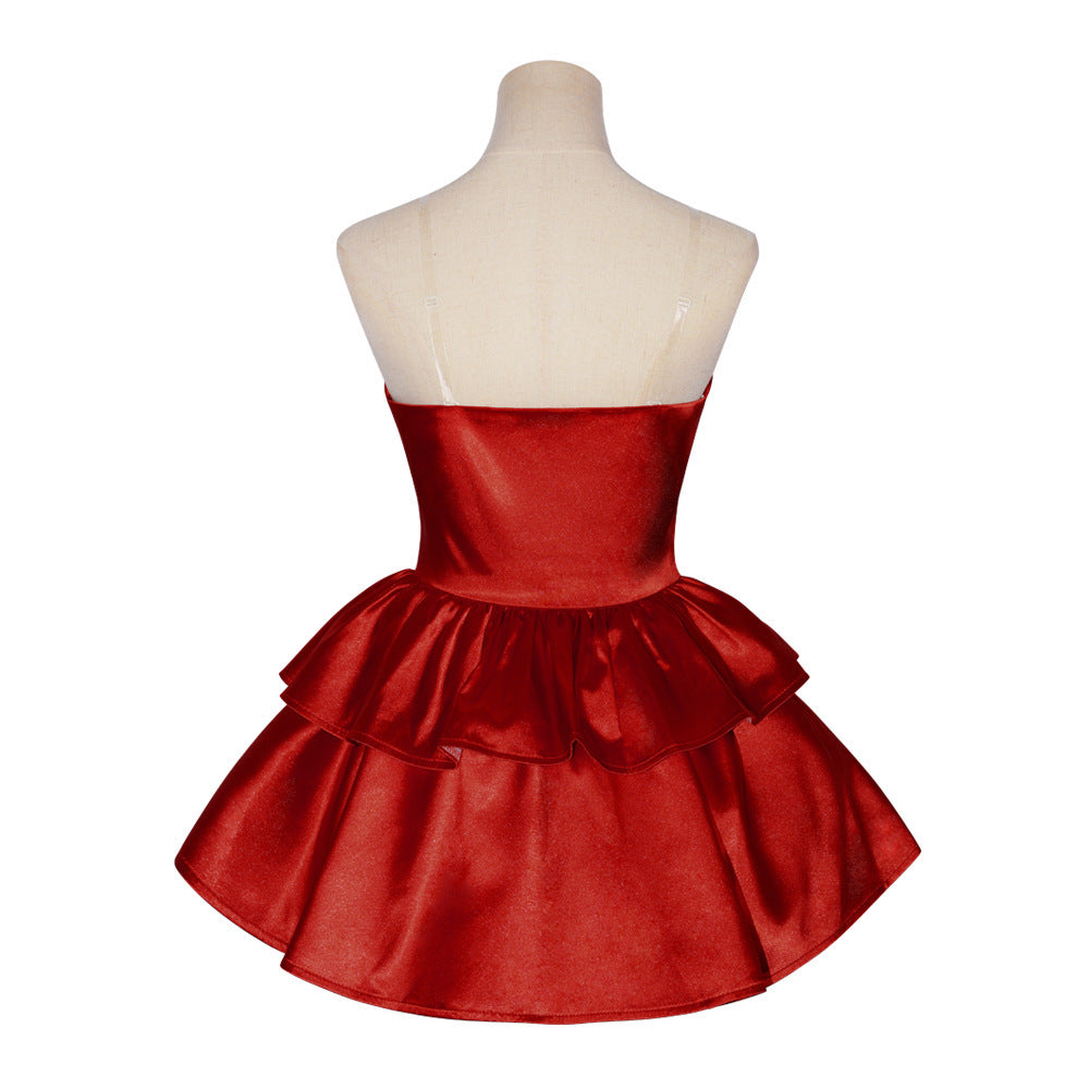 Perfect Blue 1997 Movie Mima Kirigoe Red Dress Cosplay Costume ...