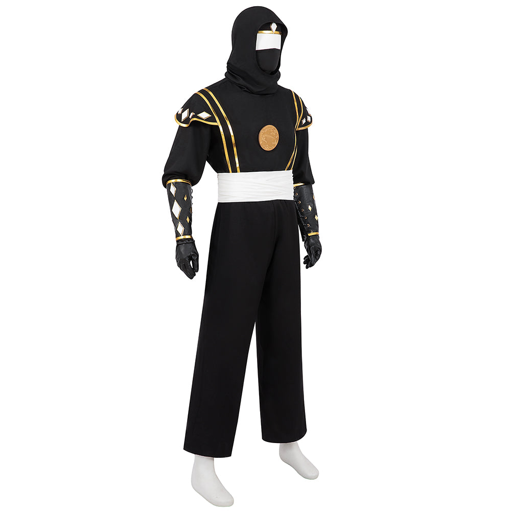 Power Rangers Black Ninja Ranger Black Ninjetti Ranger Cosplay Costume ...