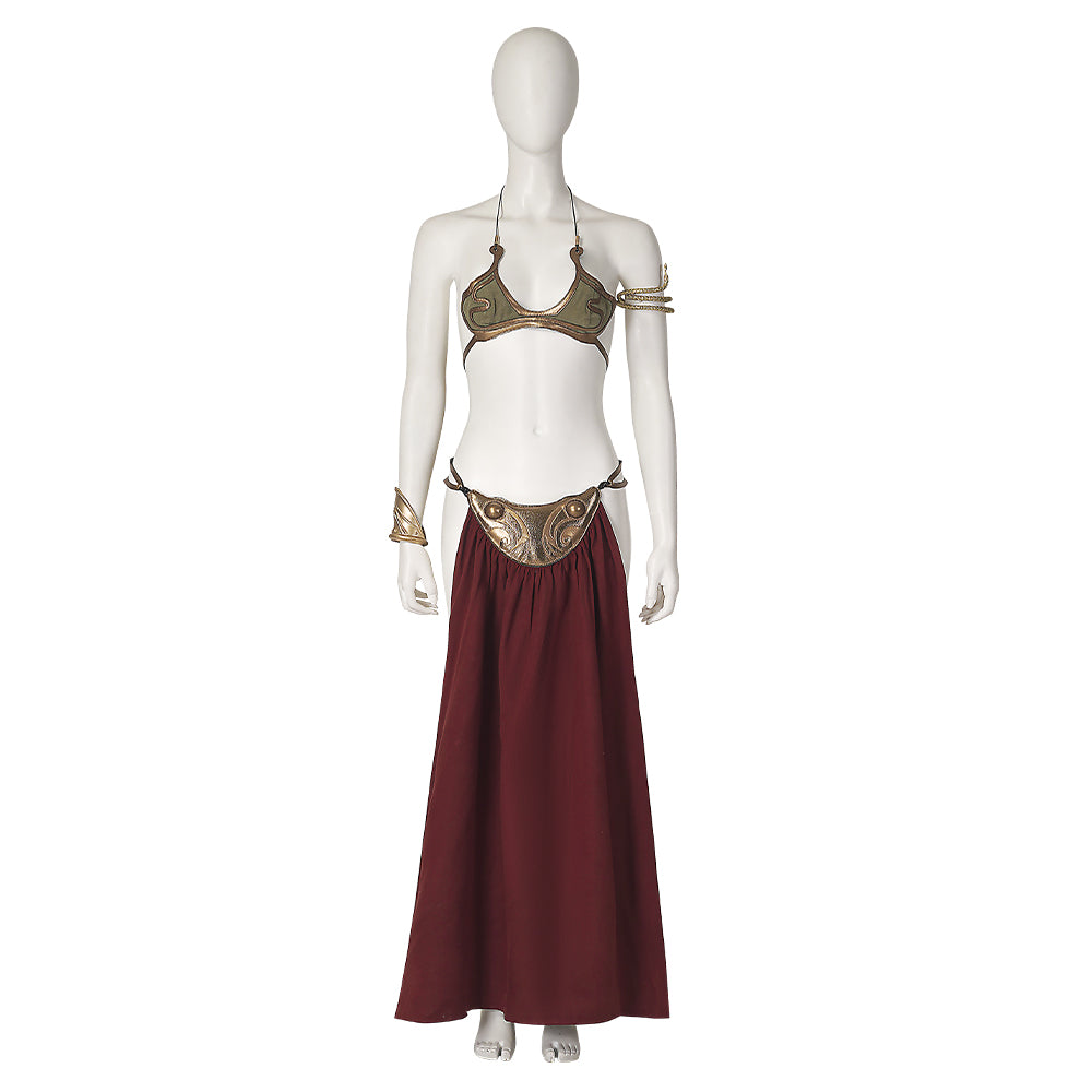 Star Wars Princess Leia Slave Girl Leia Organa Solo Cosplay Costume ...