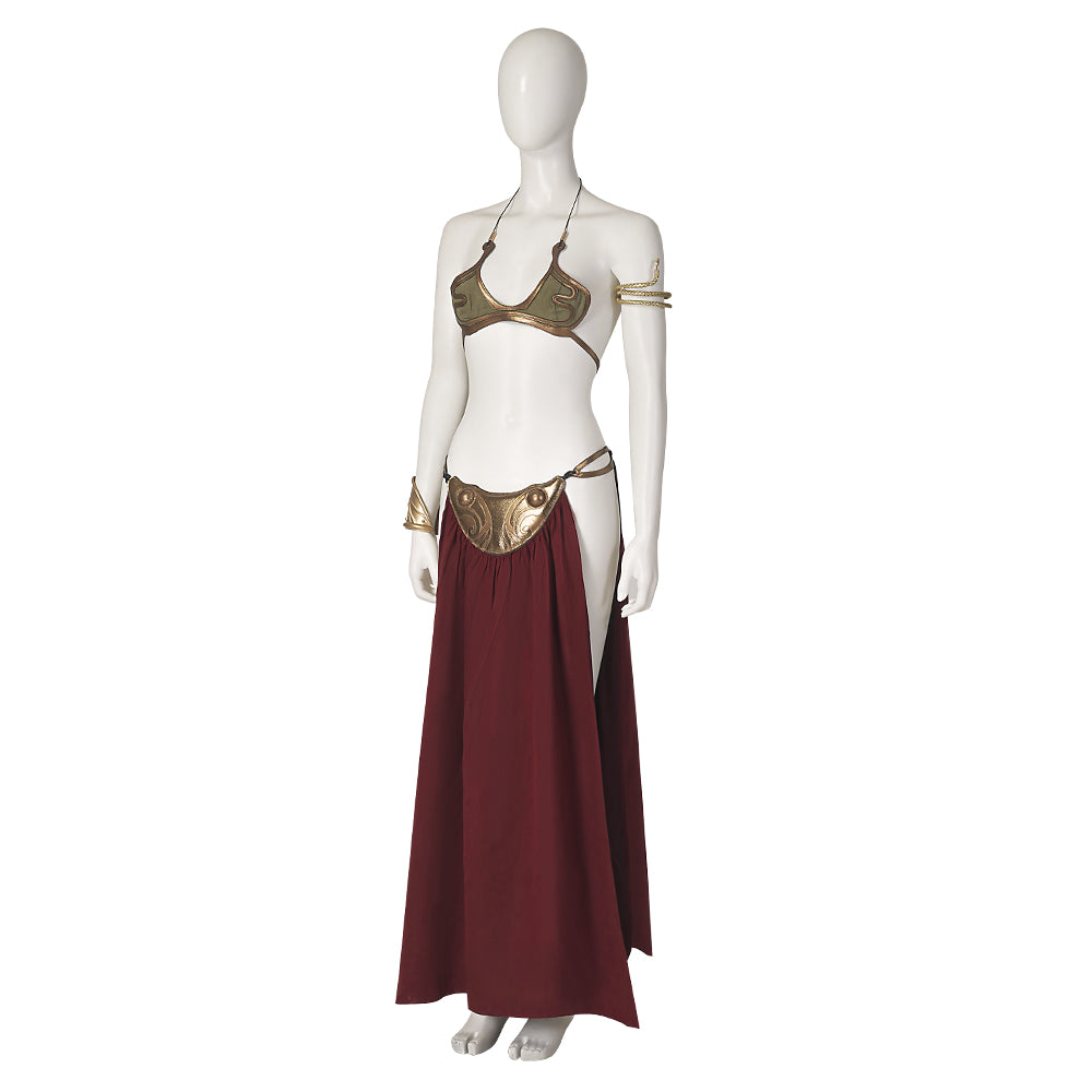 Star Wars Princess Leia Slave Girl Leia Organa Solo Cosplay Costume ...