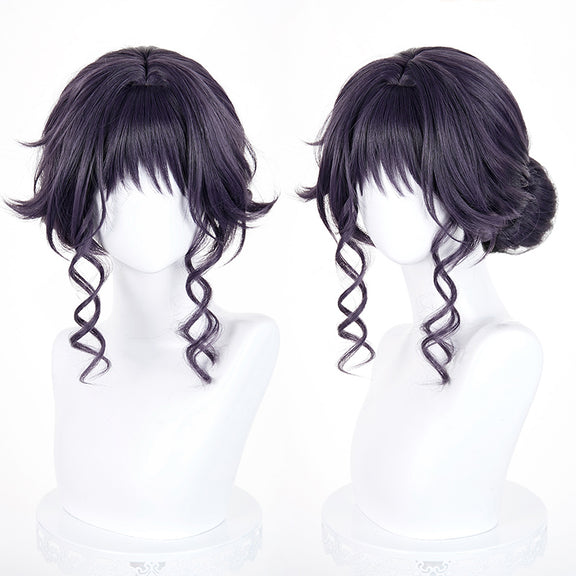 The Fragrant Flower Blooms with Dignity Kaoruko Waguri Purple Gray Cos ...