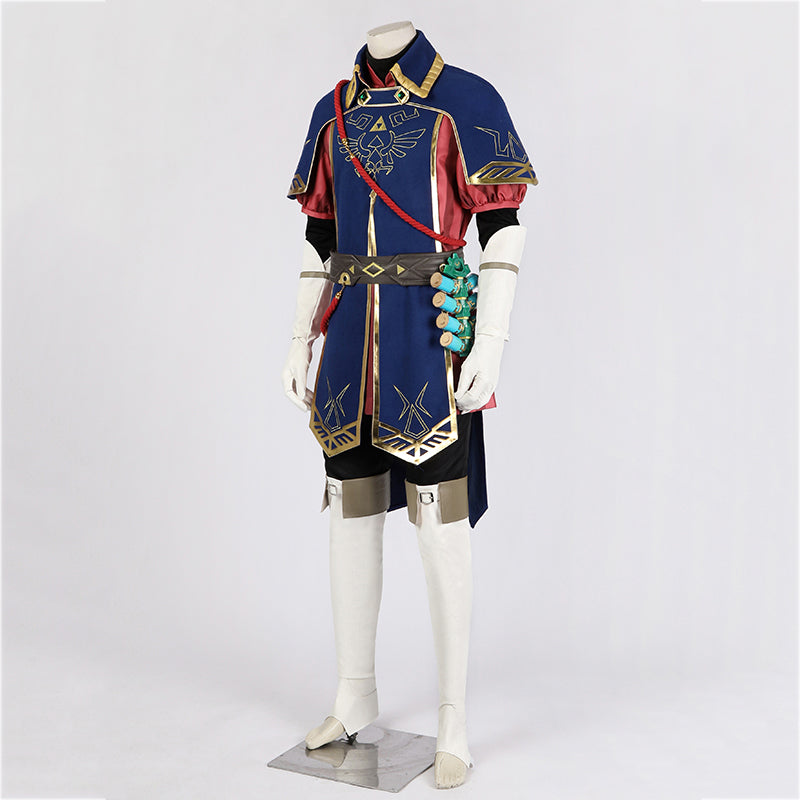 TLOZ: Tears of the Kingdom Link Royal Guard Uniform Cosplay Costume ...