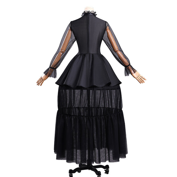 Wednesday 2 The Addams Family Wednesday Black Dress Cosplay Costume ...