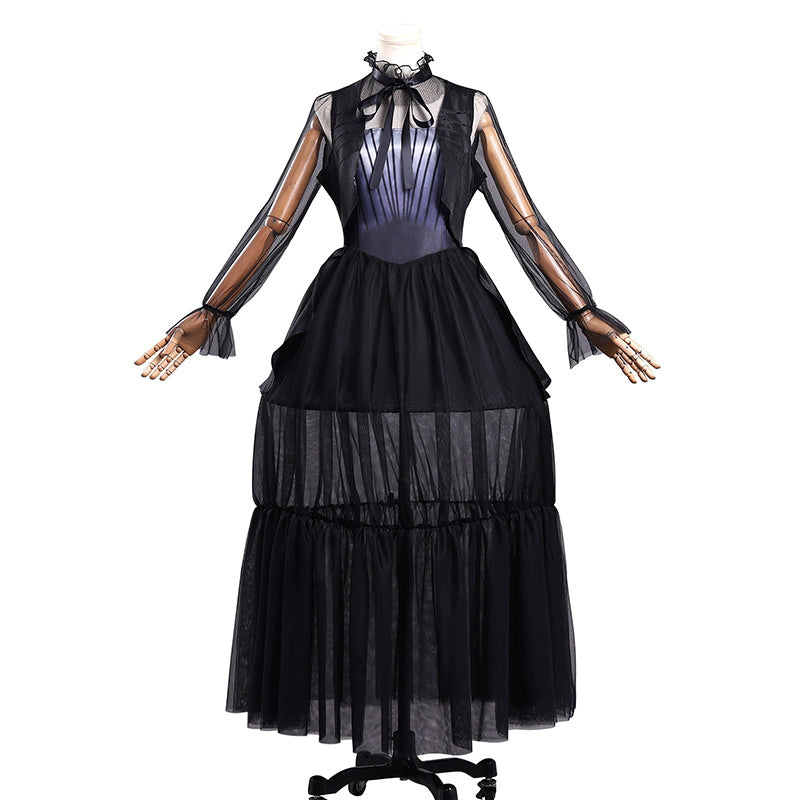 Wednesday 2 The Addams Family Wednesday Black Dress Cosplay Costume ...