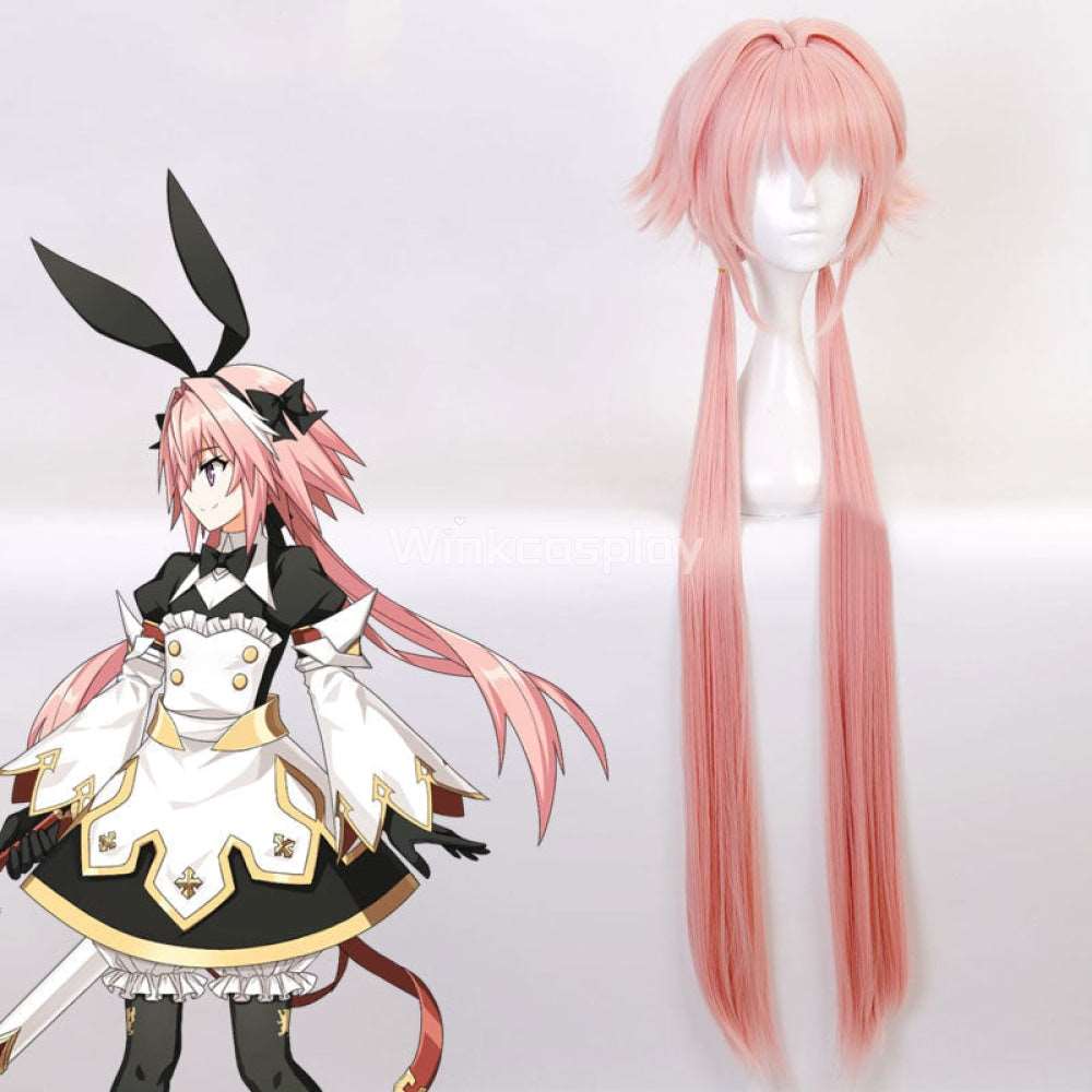 Fate Grand Order Saber Astolfo Maid Pink Cosplay Wig – Winkcosplay