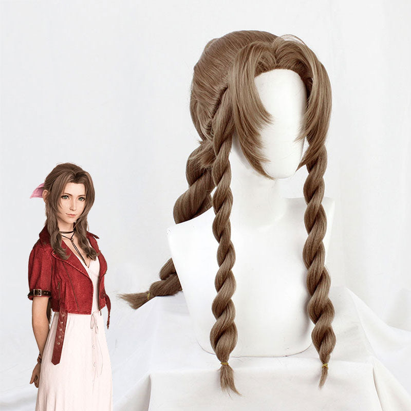 Final Fantasy VII Remake FF7 Aerith Gainsborough Cosplay Wig – Winkcosplay