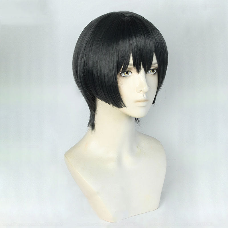 Final Fantasy XIV FF14 Fandaniel Hermes Amon Black Cosplay Wig ...