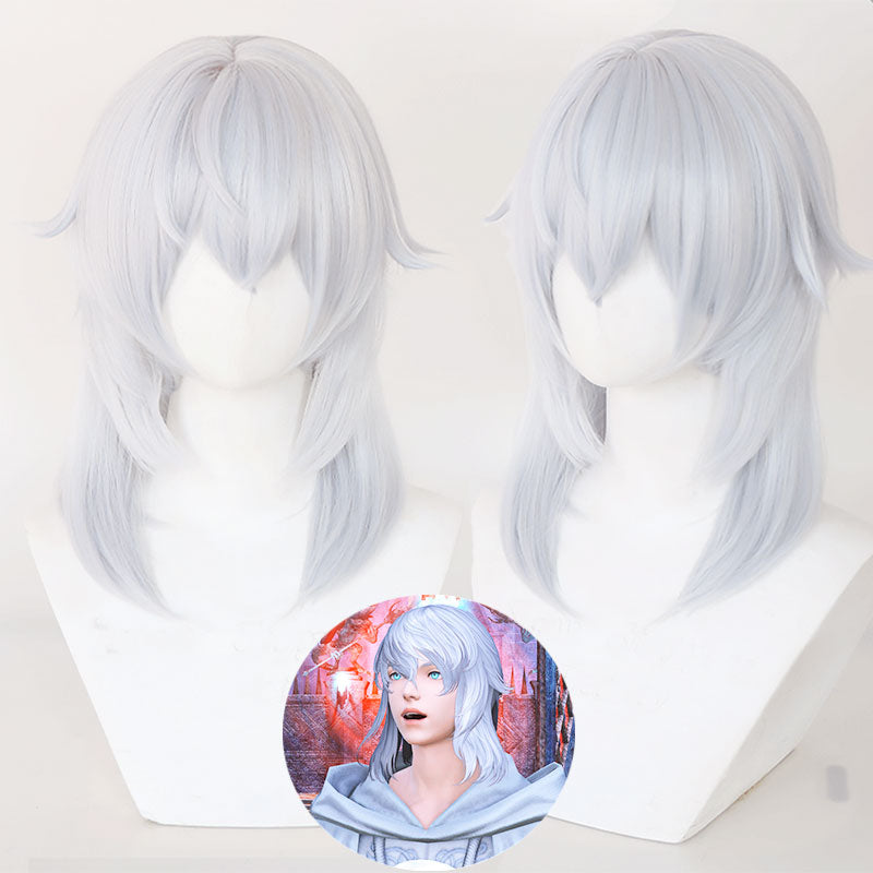 Final Fantasy XIV FF14 Themis Silver Gray Cosplay Wig – Winkcosplay