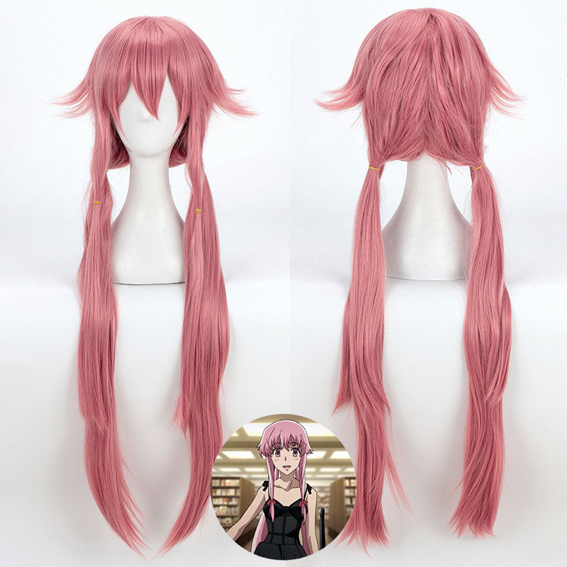 Future Diary Mirai Nikki Yuno Gasai Pink Cosplay Wig – Winkcosplay