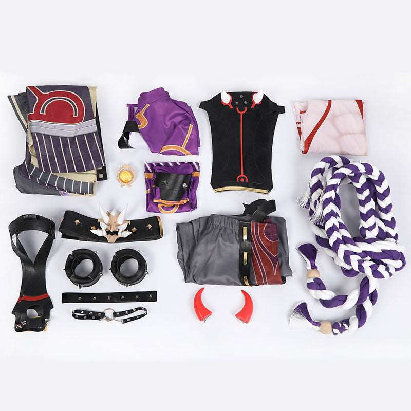 Genshin Impact Arataki Itto Cosplay Costume Winkcosplay