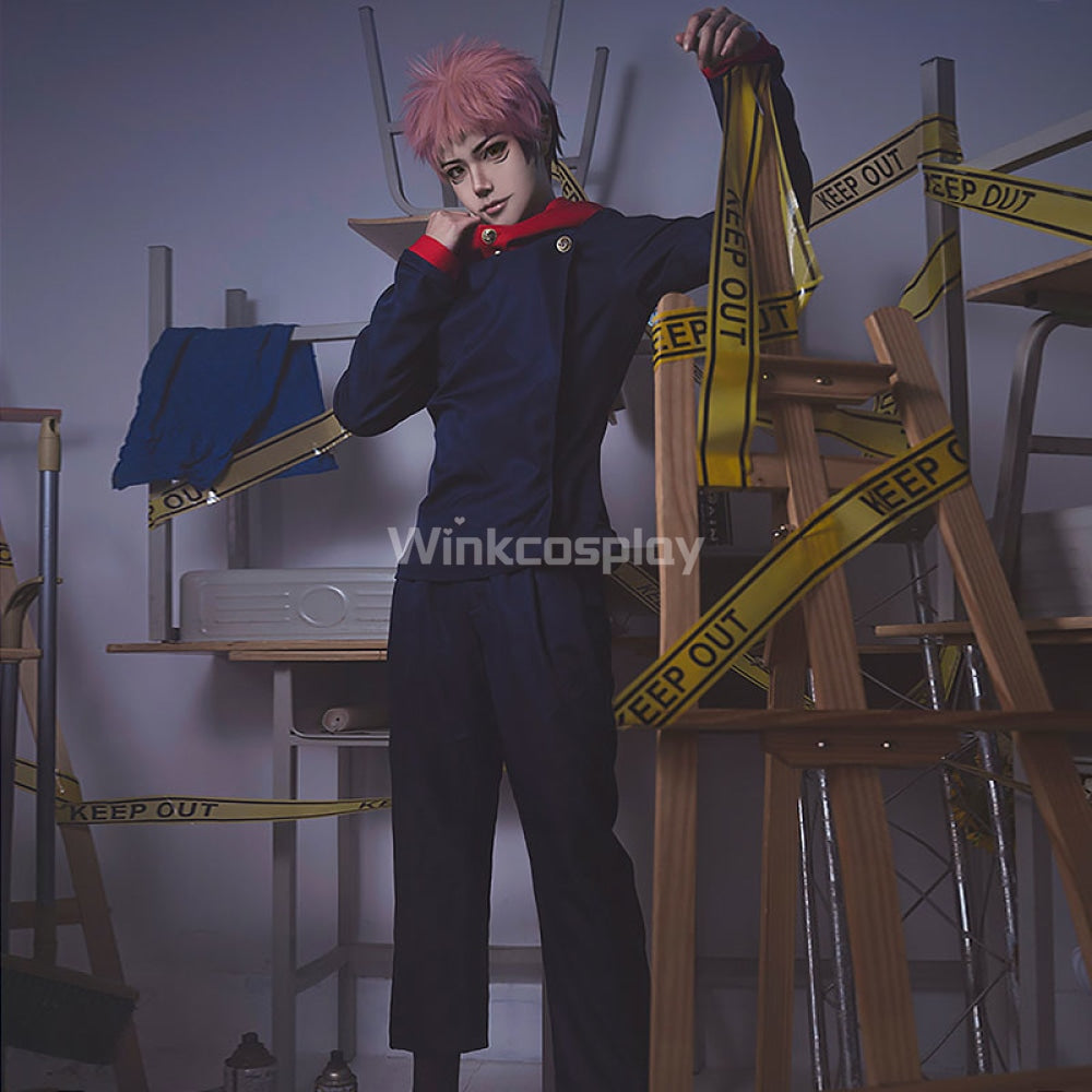 Jujutsu Kaisen Sorcery Fight Yuji Itadori Halloween Cosplay Costume ...