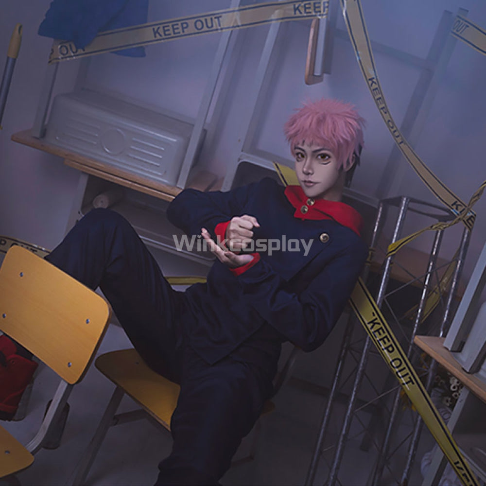 Jujutsu Kaisen Sorcery Fight Yuji Itadori Halloween Cosplay Costume ...