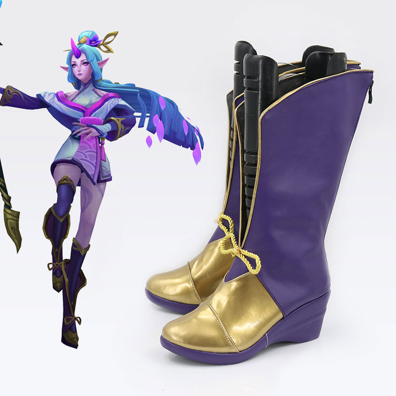 League Of Legends LOL Spirit Blossom Soraka Shoes Cosplay Boots ...