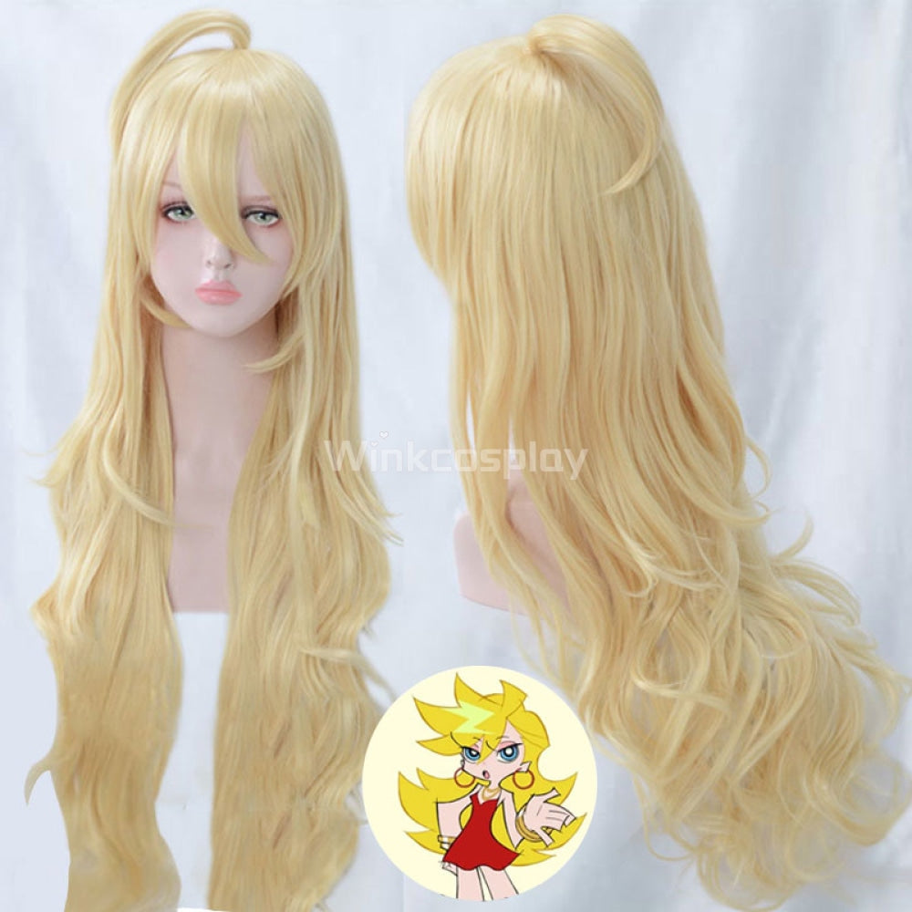 Panty And Stocking With Garterbelt Panty Golden Cosplay Wig – Winkcosplay