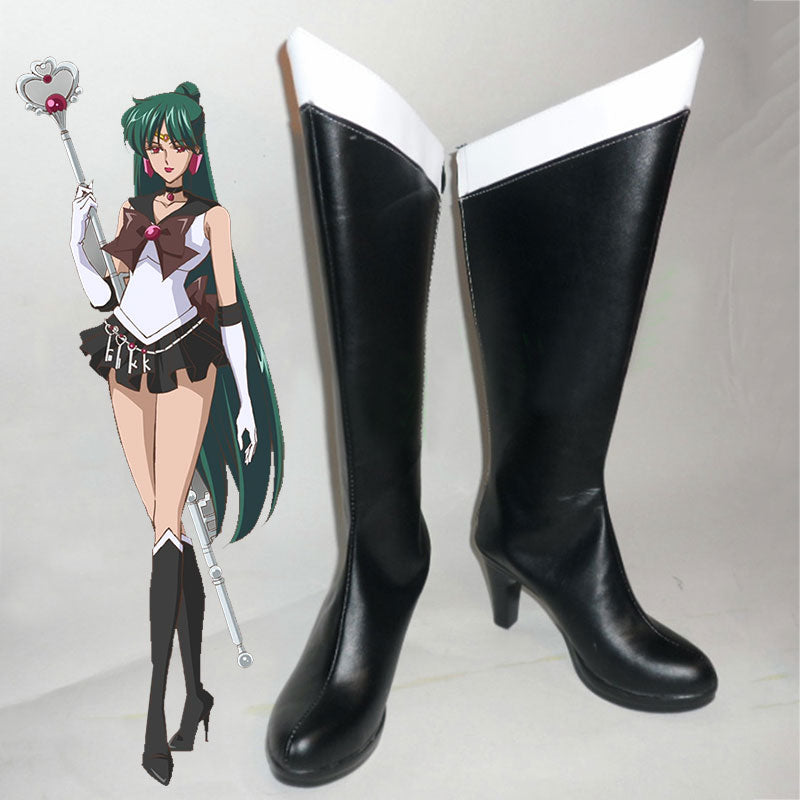 Sailor Moon Sailor Pluto Setsuna Meiou Shoes Cosplay Boots – Winkcosplay