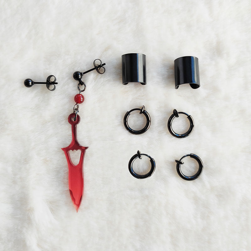 Virtual YouTuber VTuber Shoto Shxtou Earrings Ear Clips Cosplay Access ...