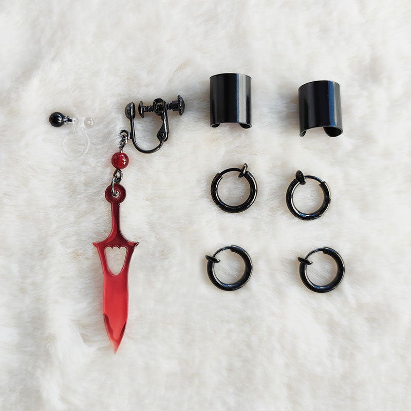 Virtual YouTuber VTuber Shoto Shxtou Earrings Ear Clips Cosplay Access ...