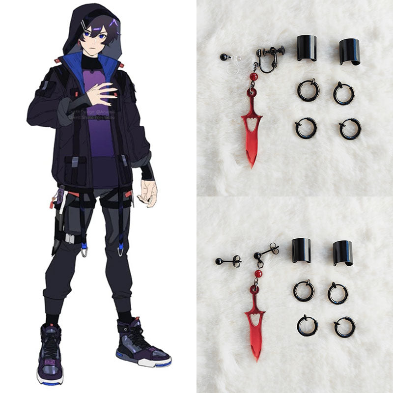 Virtual YouTuber VTuber Shoto Shxtou Earrings Ear Clips Cosplay Access ...