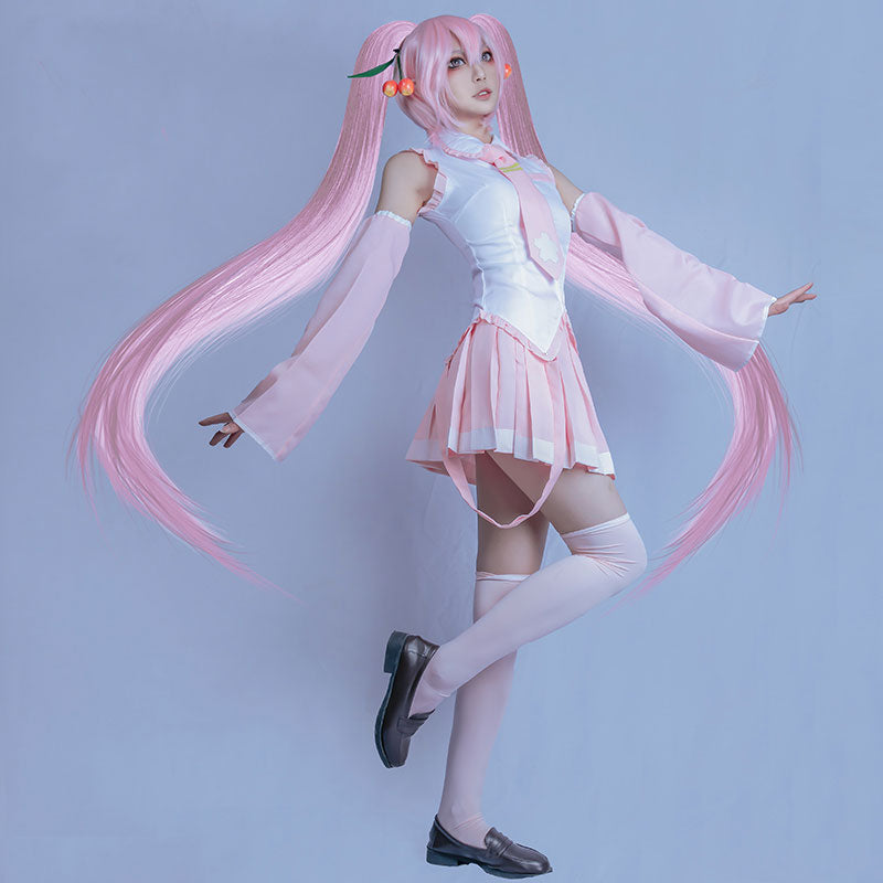 Vocaloid Hatsune Miku Sakura Miku Cosplay Costume – Winkcosplay